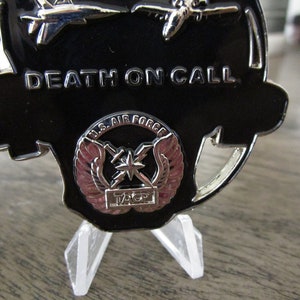 USAF TACP Tactical Air Control Party Black Beret Skull Challenge Coin ...