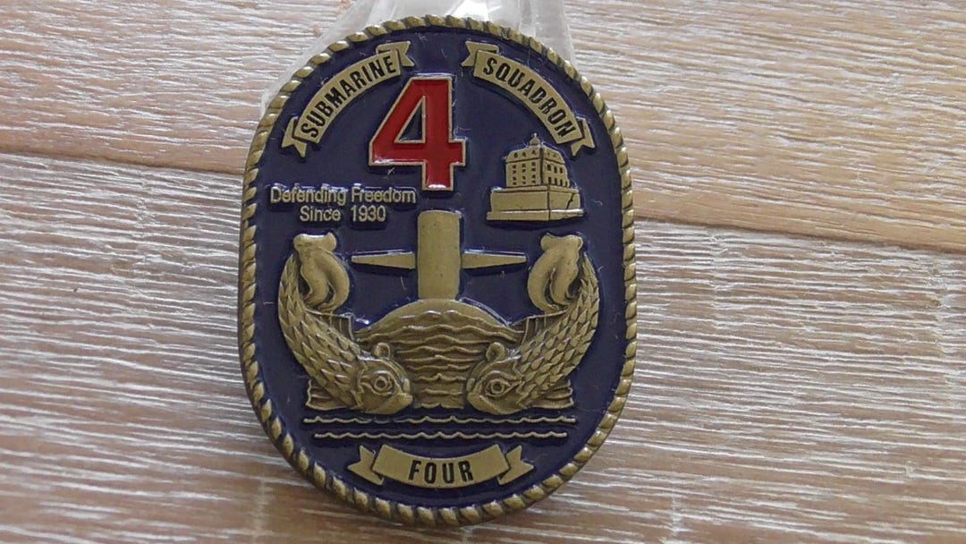 USN SUBRON 4 Submarine Squadron Four Challenge Coin #C712 - Etsy