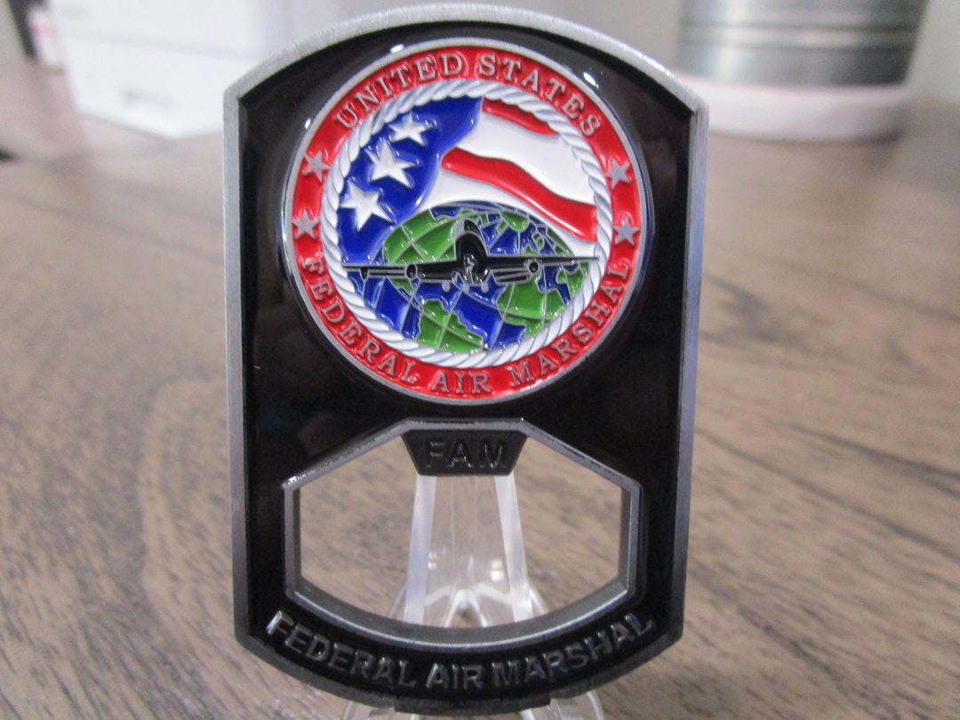 Federal Air Marshal Service FAM FAMS Challenge Coin (red Background) - Etsy