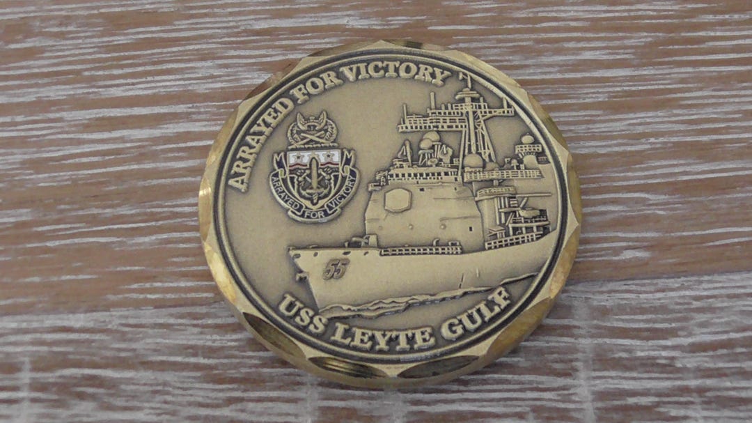USN USS Leyte Gulf CG 55 Challenge Coin #C376 - Etsy