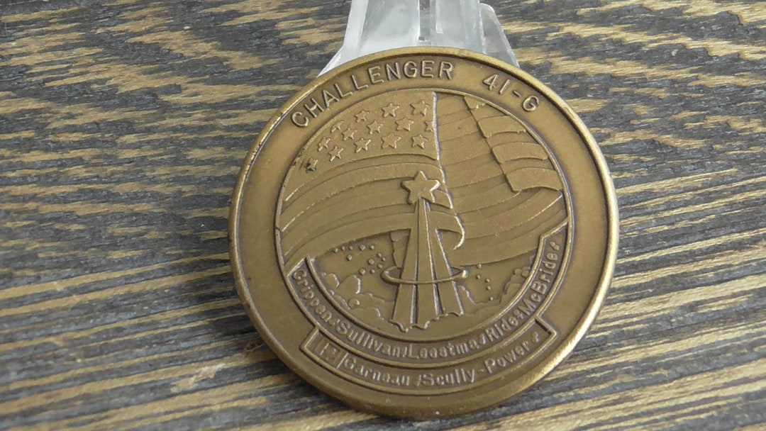 Vintage NASA 41G Challenger the New Era of Space Exploration Coin #497S ...