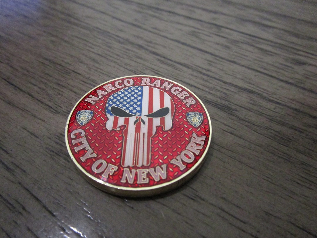 NYPD NARCO Ranger Queens Manhattan Brooklyn Sergeant Challenge Coin ...