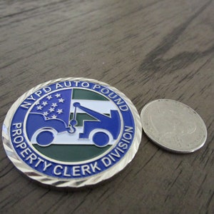 NYPD New York Police Auto Pound Property Clerk Division Challenge Coin ...