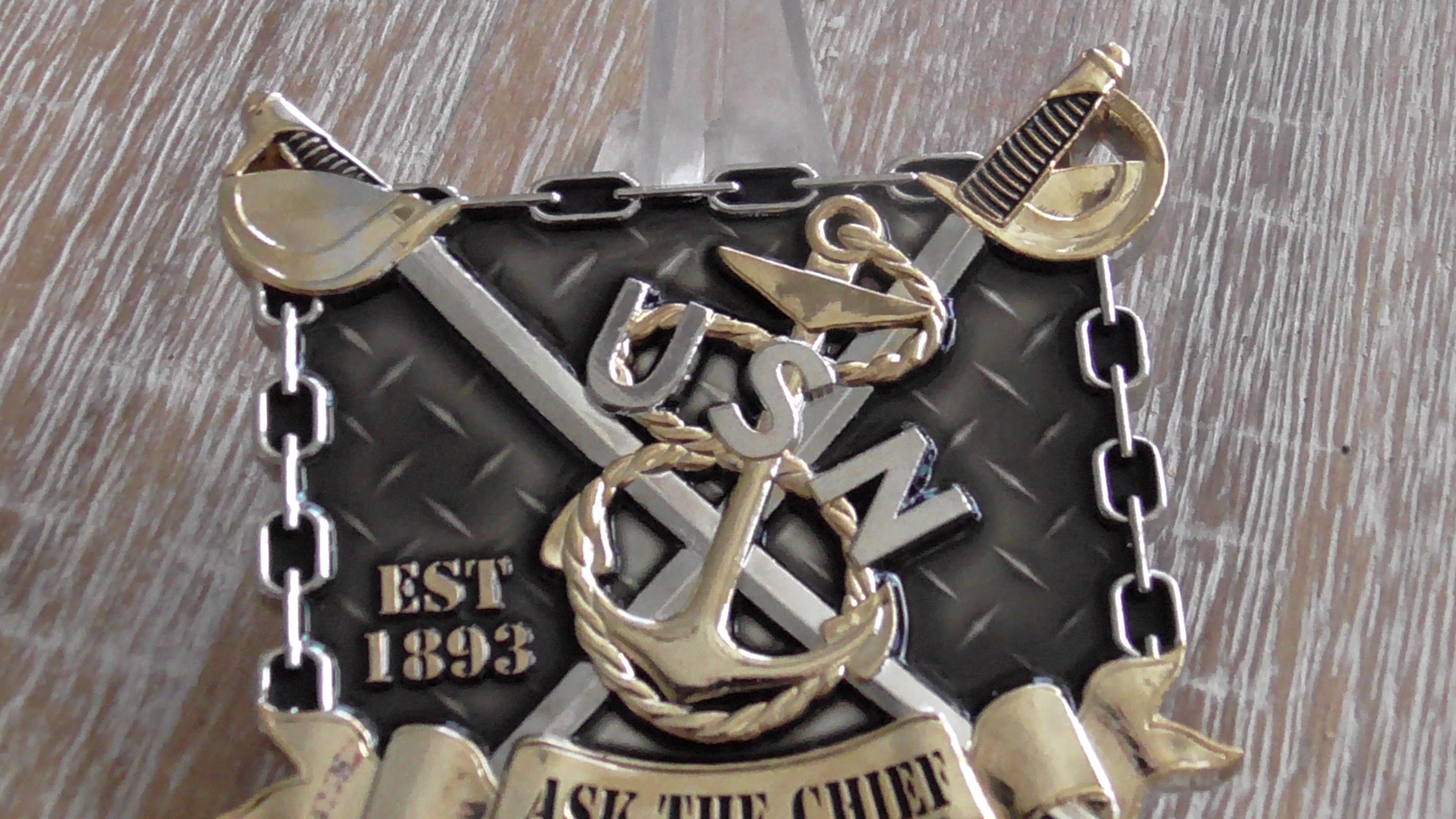 Navy CPO the Chosen Few USN Goat Locker Challenge Coin - Etsy