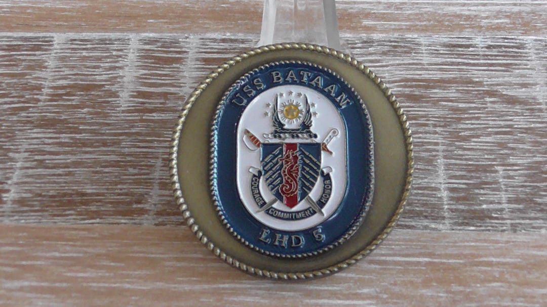 USN USS Bataan LHD 5 Commanding Officer Challenge Coin #159Y - Etsy