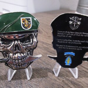 Lot of 6 Special Forces Reaper Skull Challenge Coins Army Ranger PJ CCT ...