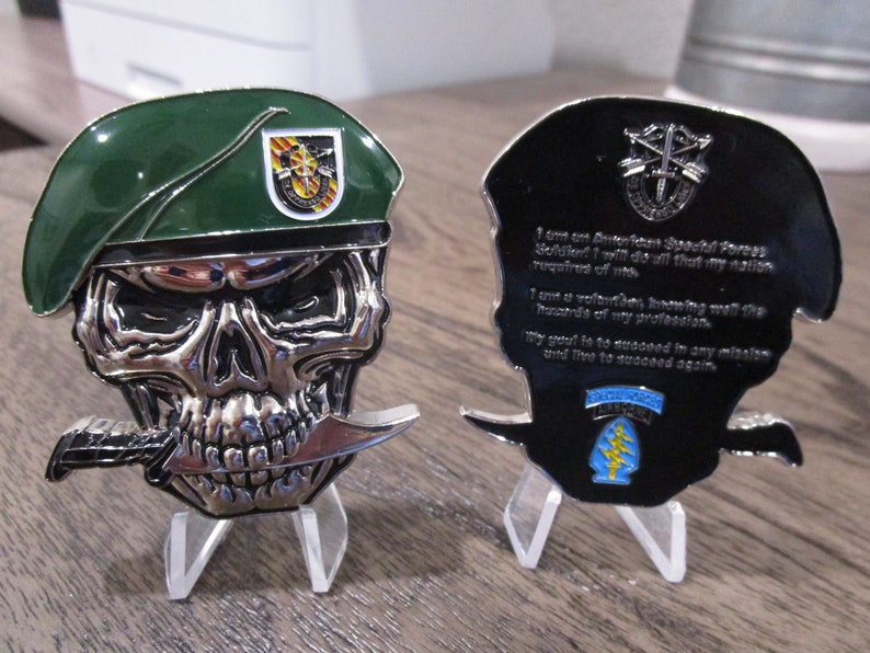 Lot of 6 Special Forces Reaper Skull Challenge Coins Army | Etsy