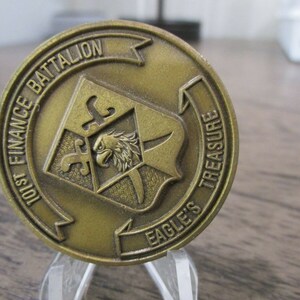 US Army 101st Airborne Finance Battalion Air Assault Challenge Coin ...
