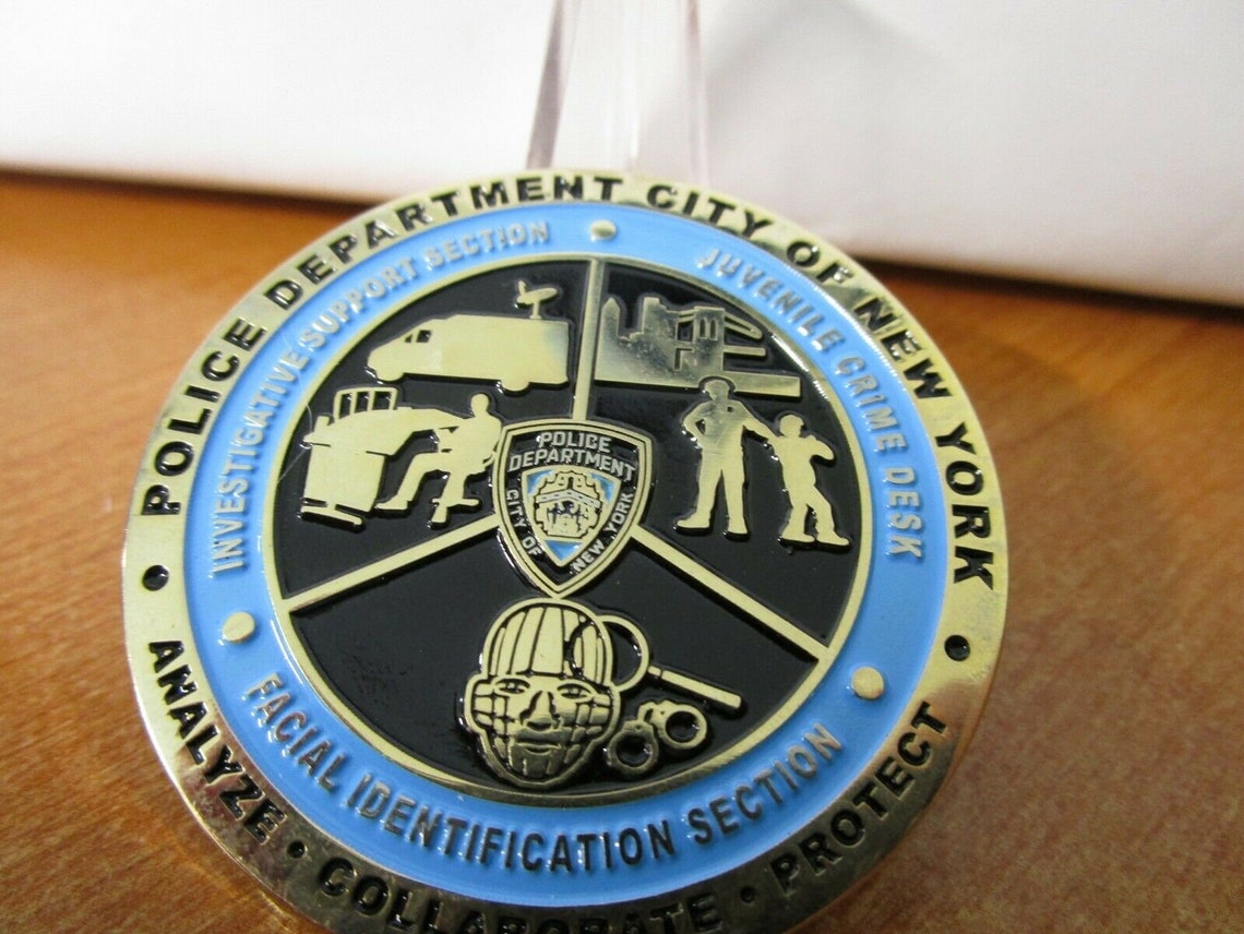 NYPD Detective Bureau Real Time Crime Center Challenge Coin | Etsy