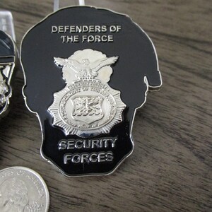USAF Security Forces Defenders of the Force MP SF Skull Challenge Coin ...