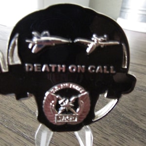 USAF TACP Tactical Air Control Party Black Beret Skull Challenge Coin ...