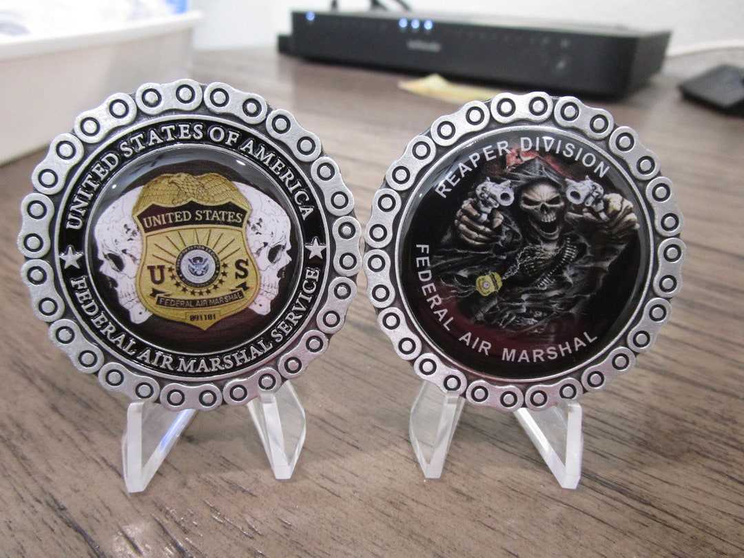 Federal Air Marshal FAM Fams Reaper Division Challenge Coin #21 - Etsy