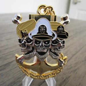 USN Navy Chief Petty Officer Three Skull Ask the Chief CPO Challenge ...