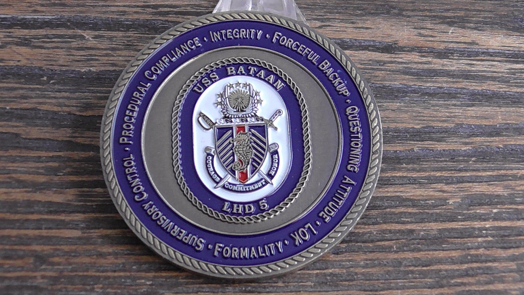 USN USS Bataan LHD 5 Commanding Officer Challenge Coin #213T - Etsy