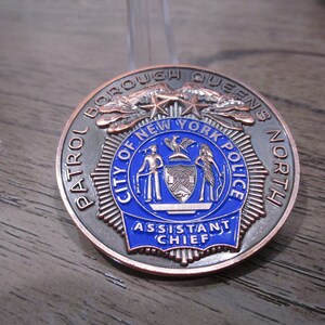 NYPD Patrol Borough Queens North Assistant Chief Challenge Coin #5077 ...
