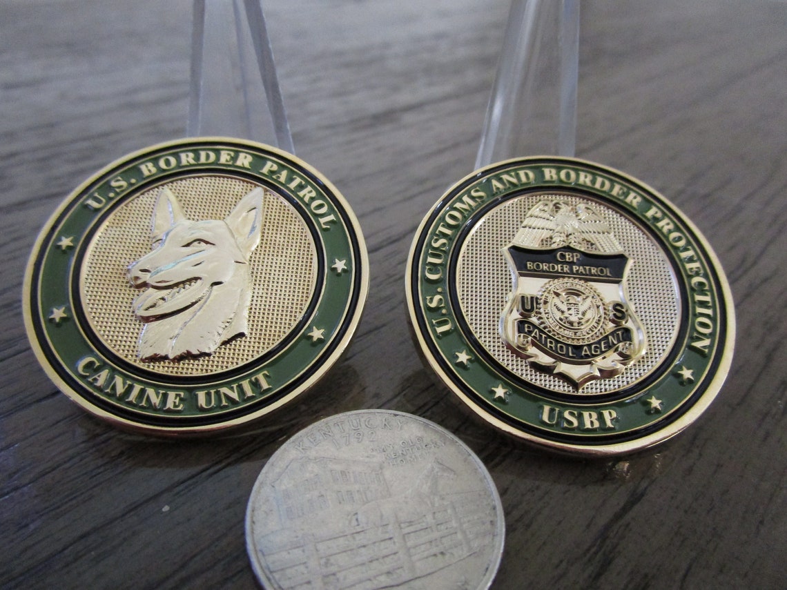 US Customs and Border Protection Canine Unit USCB CBP K9 Challenge Coin ...