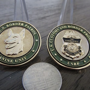 US Customs and Border Protection Canine Unit USCB CBP K9 Challenge Coin ...