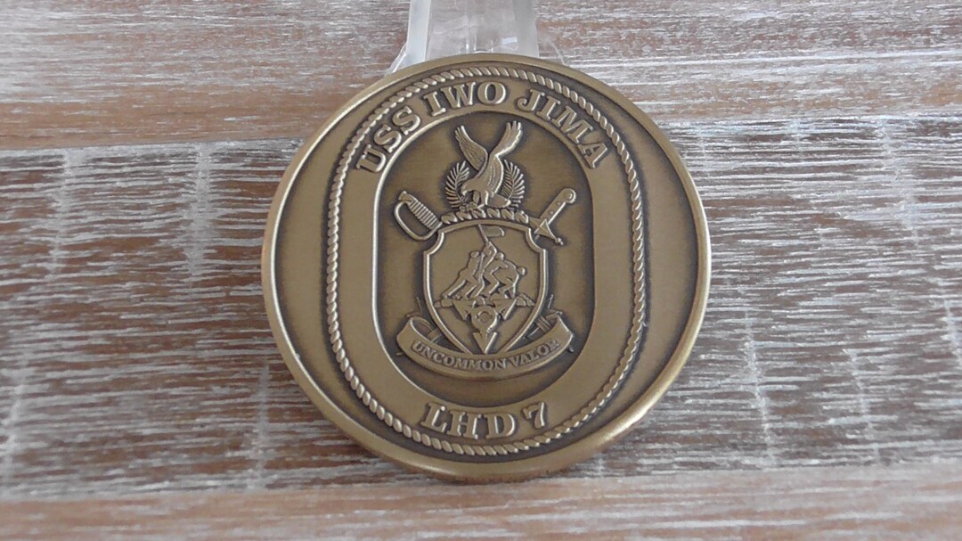 USN USS Iwo Jima LHD 7 Challenge Coin #160Y - Etsy