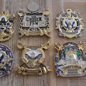 Lot of 6 USN CPO Navy Chief Goat Locker the Chosen Few Chief Petty ...