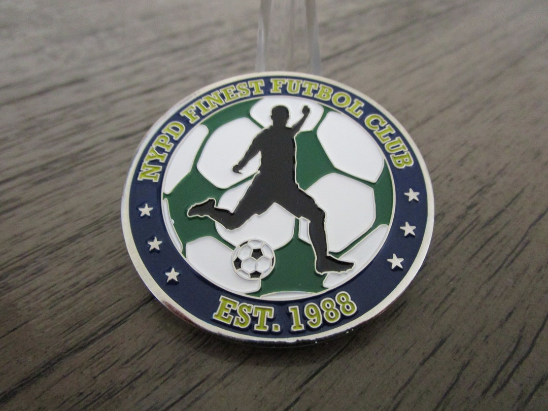 NYPD Finest Futbol ( Football / Soccer ) Club Challenge Coin #7505 - Etsy