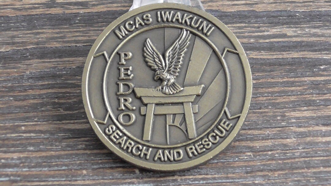 USMC MCAS Iwakuni Pjs Pararescue Search & Rescue PEDRO Challenge Coin ...