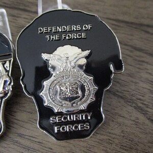 USAF Security Forces Defenders of the Force MP SF Skull Challenge Coin ...