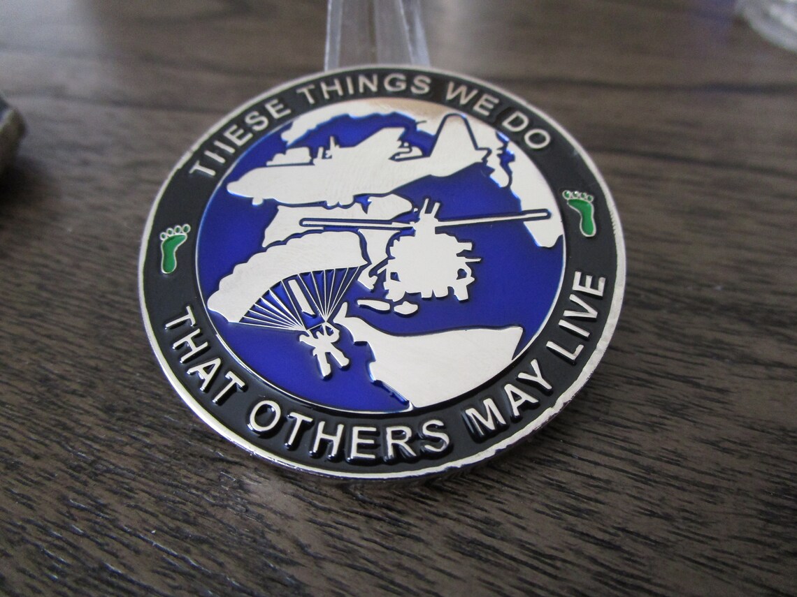 3 AFSOC Challenge Coins United States Air Force Pararescue | Etsy