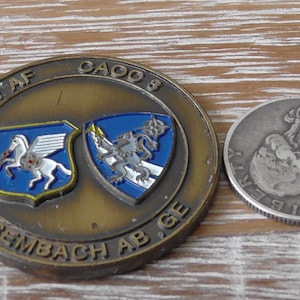 USAF 17th Air Force CAOC 3 Sembach AB Major General Challenge Coin # ...