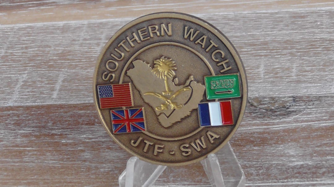DOD Operation Southern Watch JTF-SWA J6 Challenge Coin 274Y - Etsy