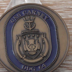 USN USS Carney DDG 64 Challenge Coin #C297 - Etsy