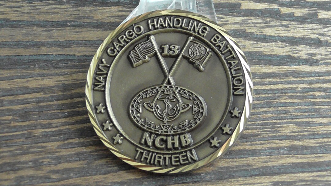 USN NCHB Navy Cargo Handling Battalion Thirteen Challenge Coin #513T - Etsy