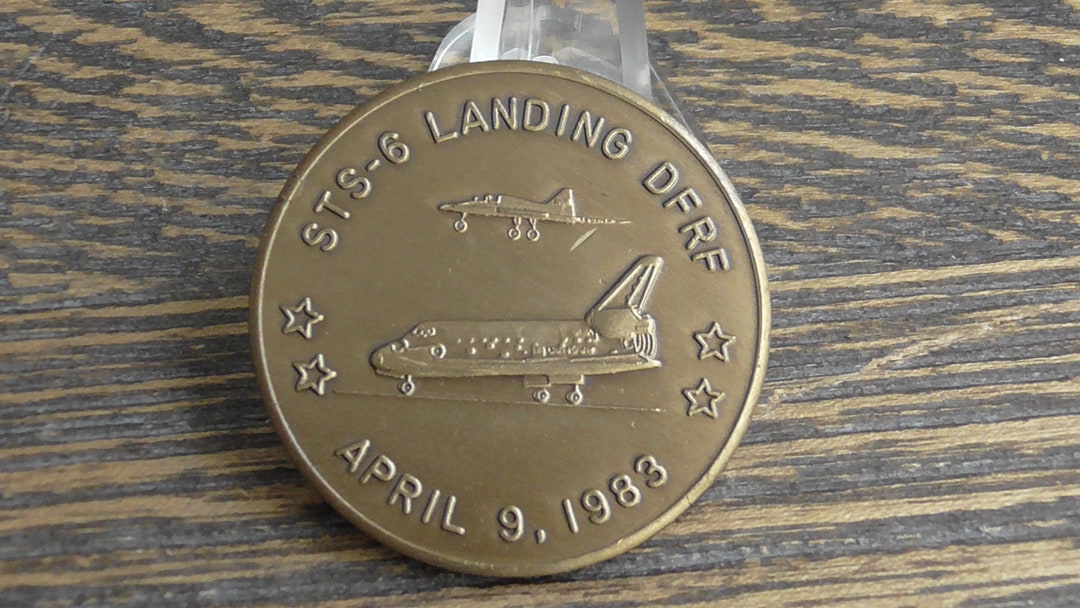 NASA Space Shuttle Challenger Maiden Flight STS-6 Landing DFRF Coin ...
