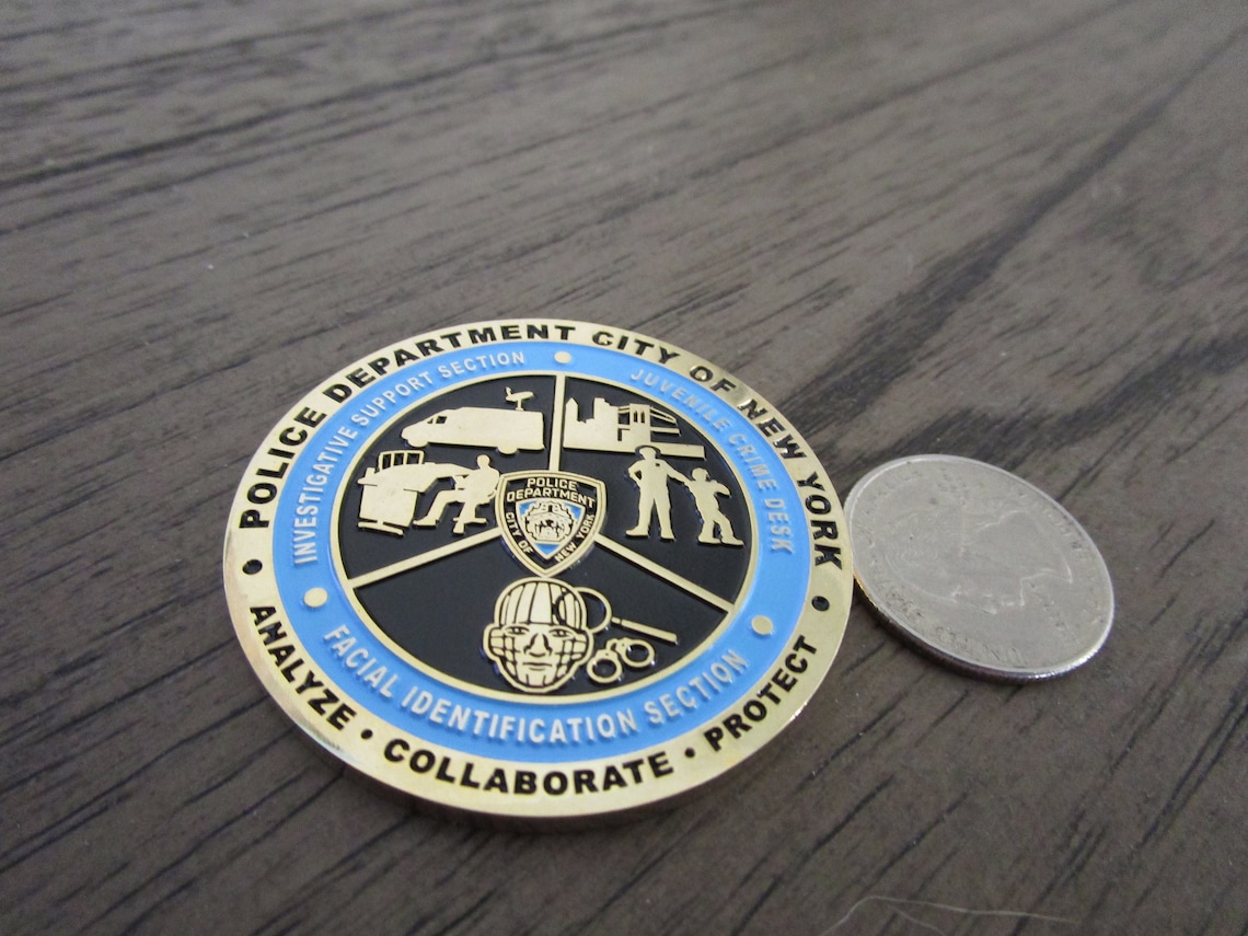 NYPD Detective Bureau Real Time Crime Center Challenge Coin | Etsy