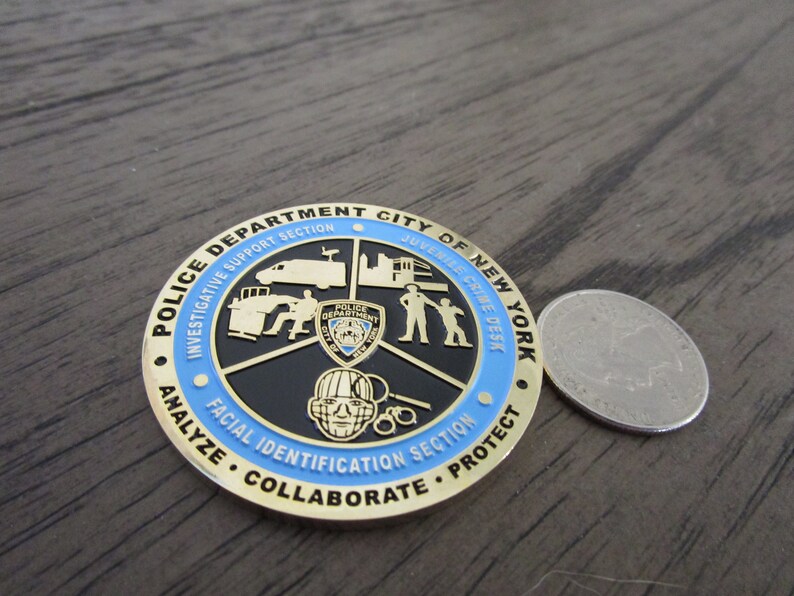NYPD Detective Bureau Real Time Crime Center Challenge Coin | Etsy