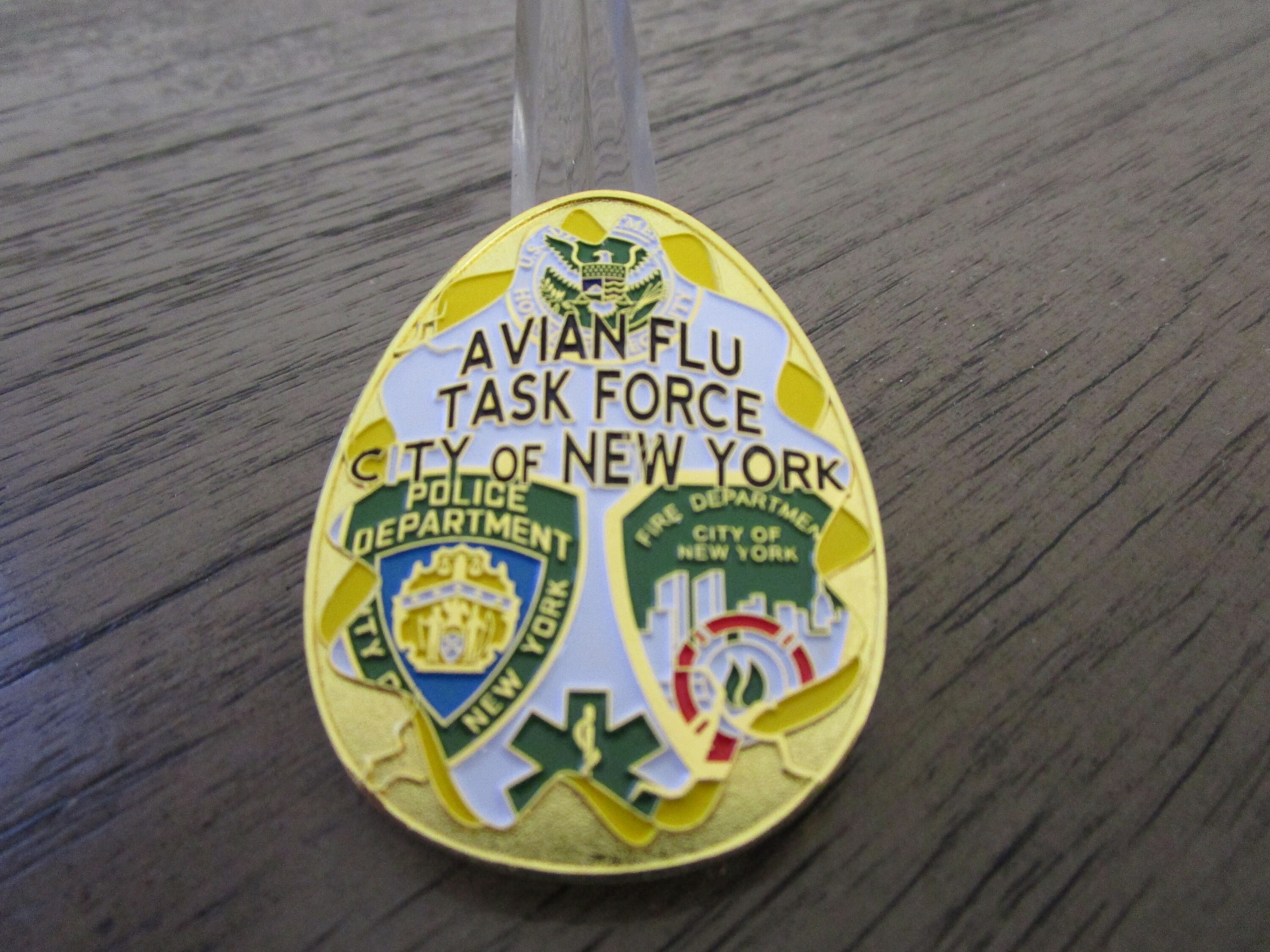 NYPD City of New York Avian Flu Task Force Gold Version - Etsy