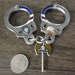NYPD American Flag Handcuffs With Eagle Key Nickel Wood Version ...