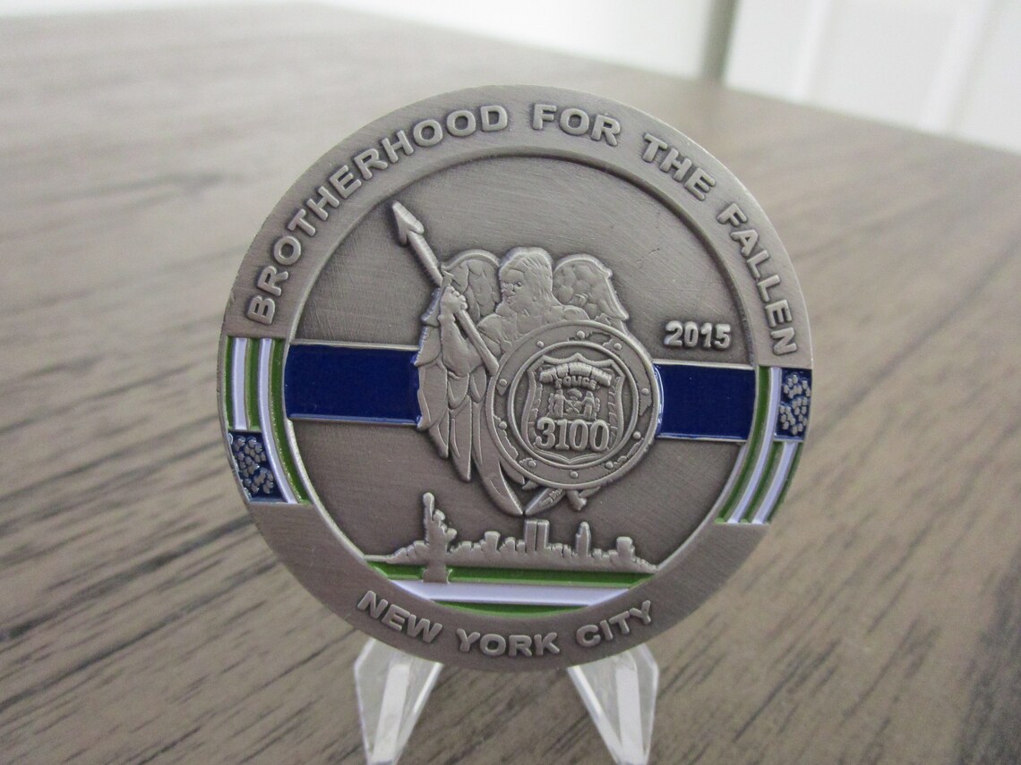 NYPD Chicago Police Brotherhood for the Fallen Challenge Coin | Etsy