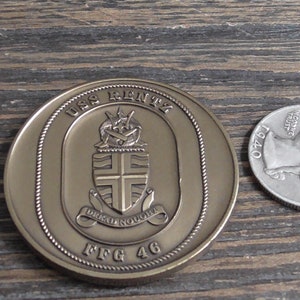 USN USS Rentz FFG 46 Fighting Chaplain Challenge Coin #921S - Etsy