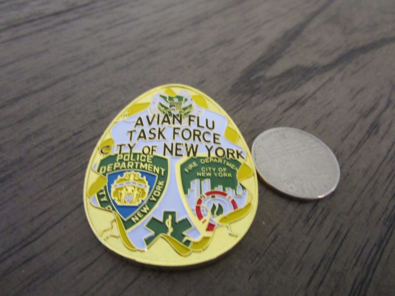 NYPD City of New York Avian Flu Task Force Gold Version - Etsy