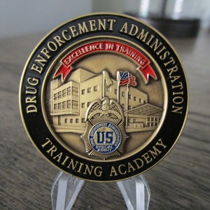 DEA Drug Enforcement Administration Training Academy Challenge Coin ...