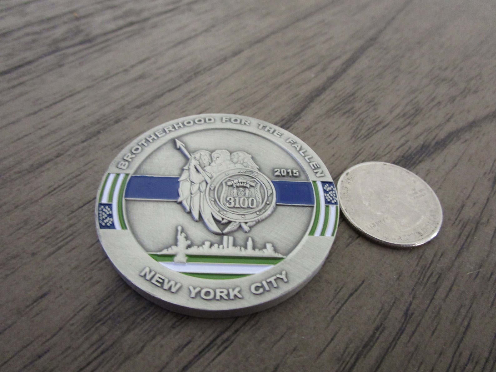 NYPD Chicago Police Brotherhood for the Fallen Challenge Coin | Etsy