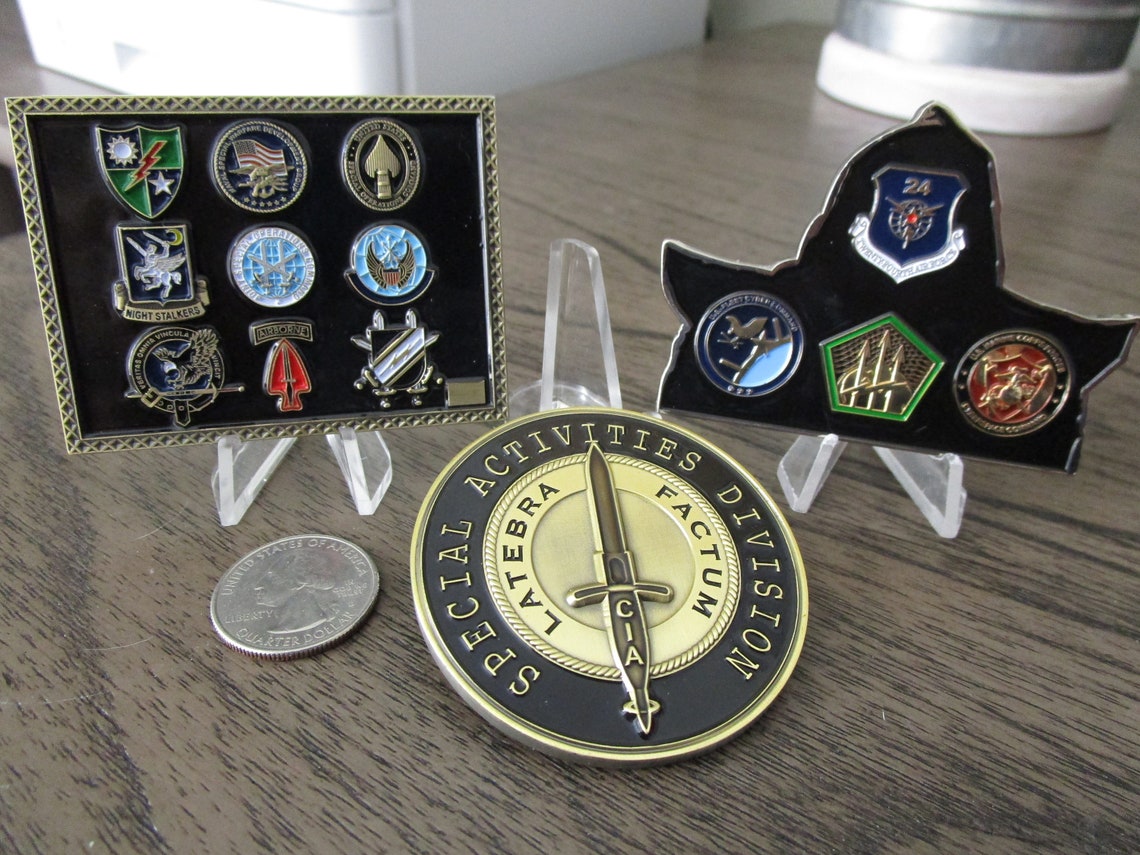 Lot of 3 Challenge Coins Cyber Command JSOC Reaper Central | Etsy