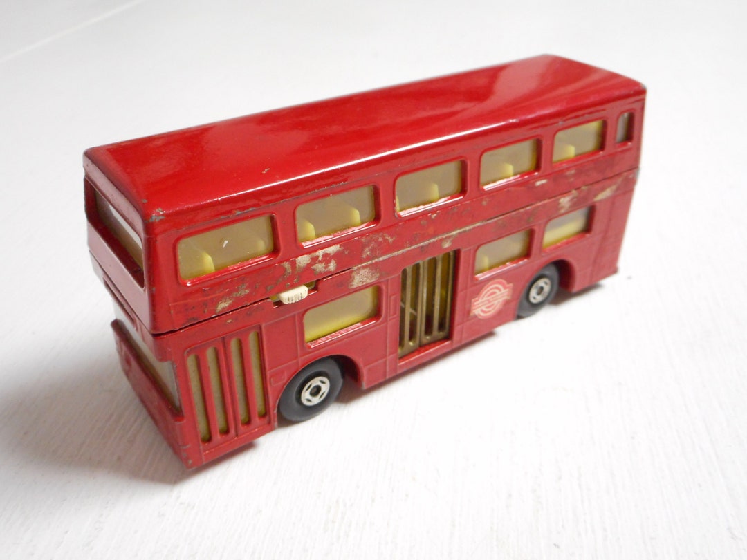Vintage 1972 Red London Bus Diecast Collectible Model - Rare Find! D6 ...