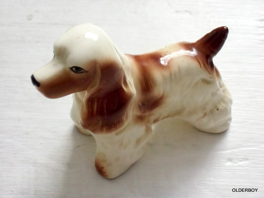 4 Porcelain Dogs Porcelain Dogs Figurine Ceramic Painted - Etsy