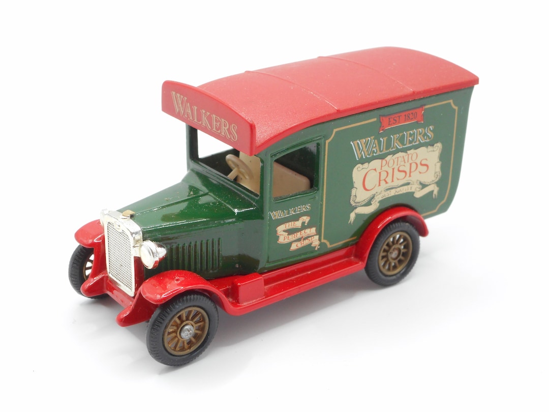 Vintage LLEDO Small Diecast WALKERS Potato Crisps Car / Metal Replica ...