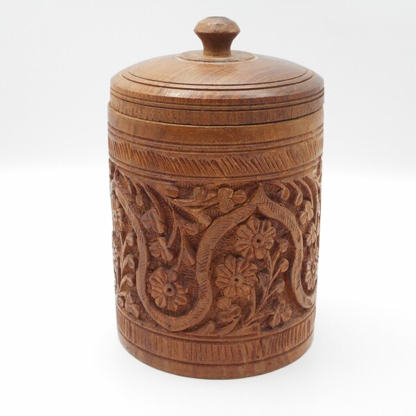 Carved Wooden Box - Etsy UK