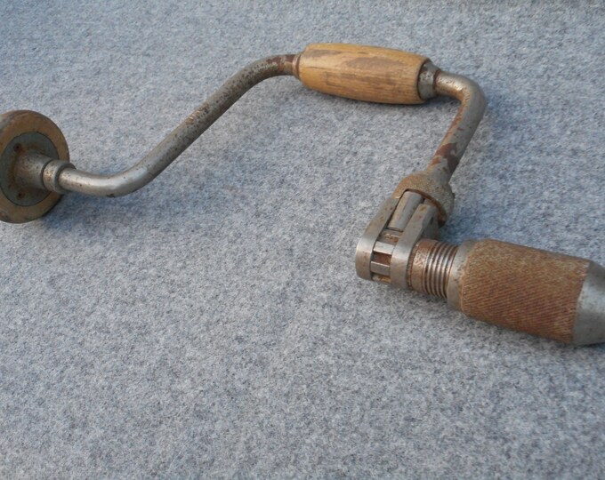Vintage STANLEY Rusty Hand Drill Collectible Tool Drill Antique Retro ...