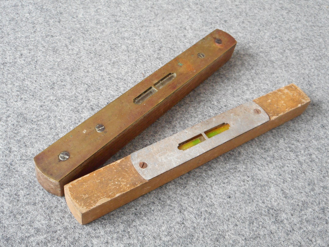 Vintage British Spirit Levels: Small Wooden & Metal Tools, C.1940s - Etsy