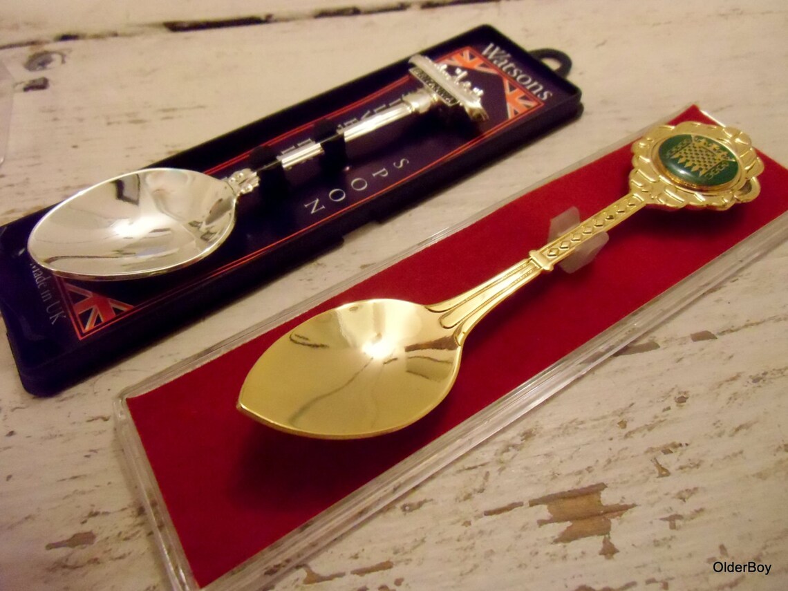 2 Collectable Spoons Britannia Ship Spoon House of Commons | Etsy UK