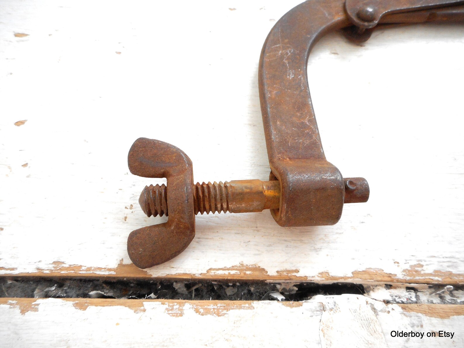 C.1940 Metal SAW FRAME / Rusty Old Saw Frame Hand Saw Frame | Etsy